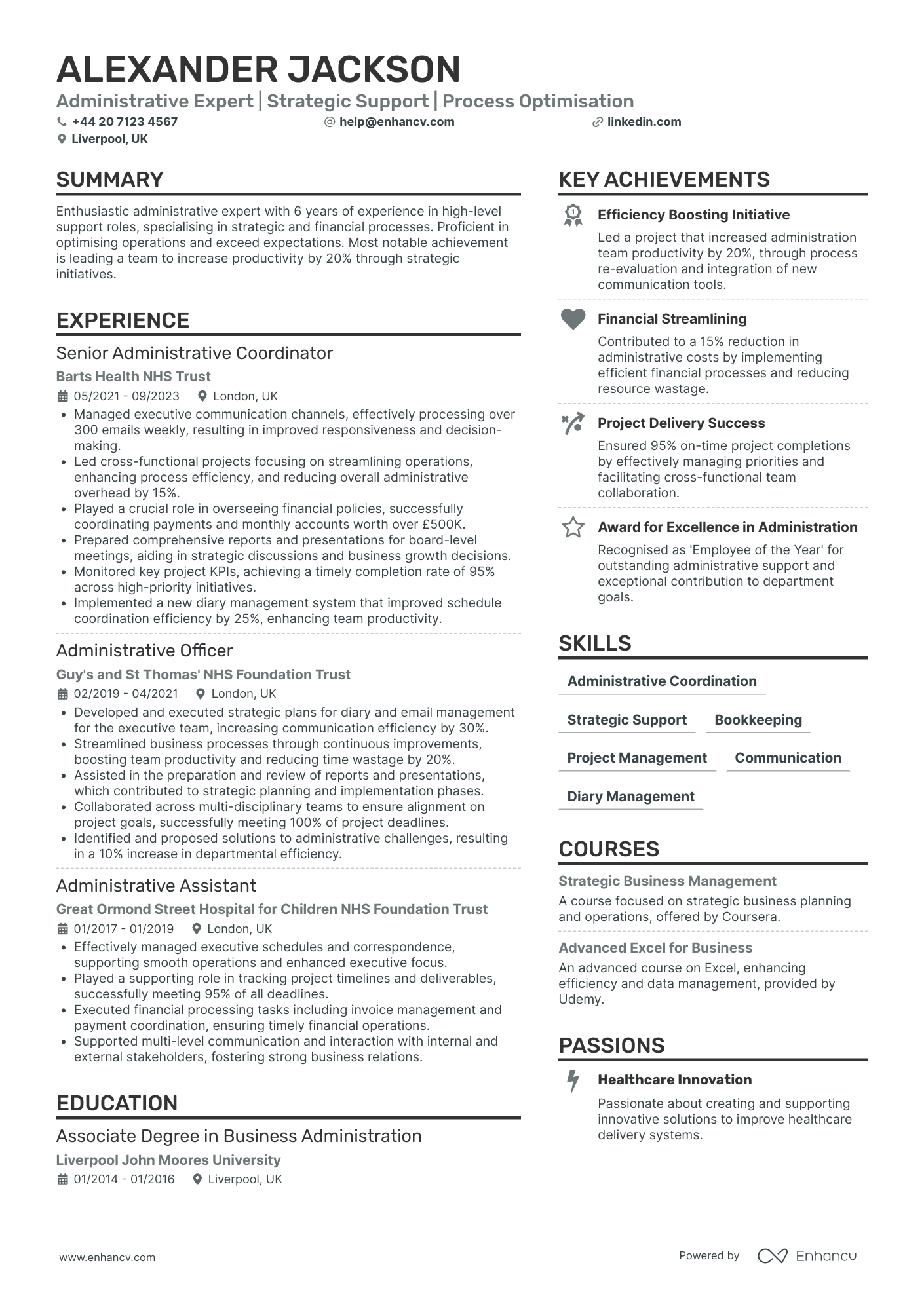 Executive Assistant CV Examples & Guide for 2026