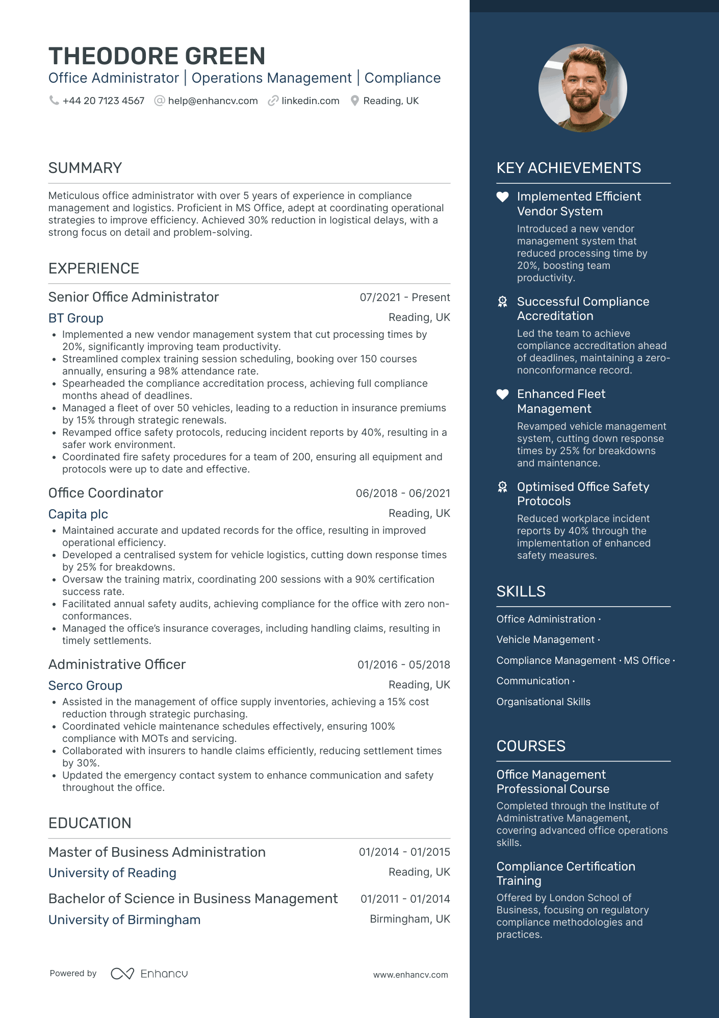 Office Administrator CV Examples & Guide for 2026