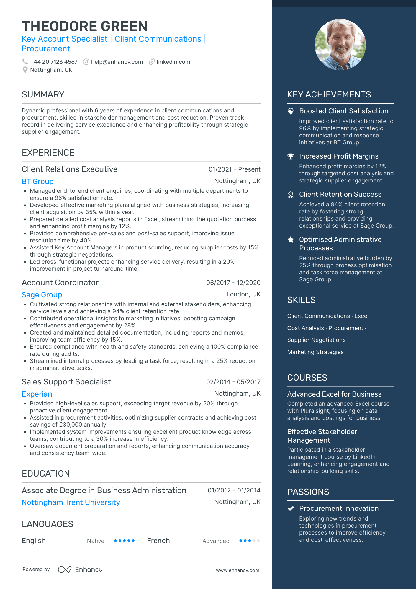 Key Account Manager CV Examples & Guide for 2026