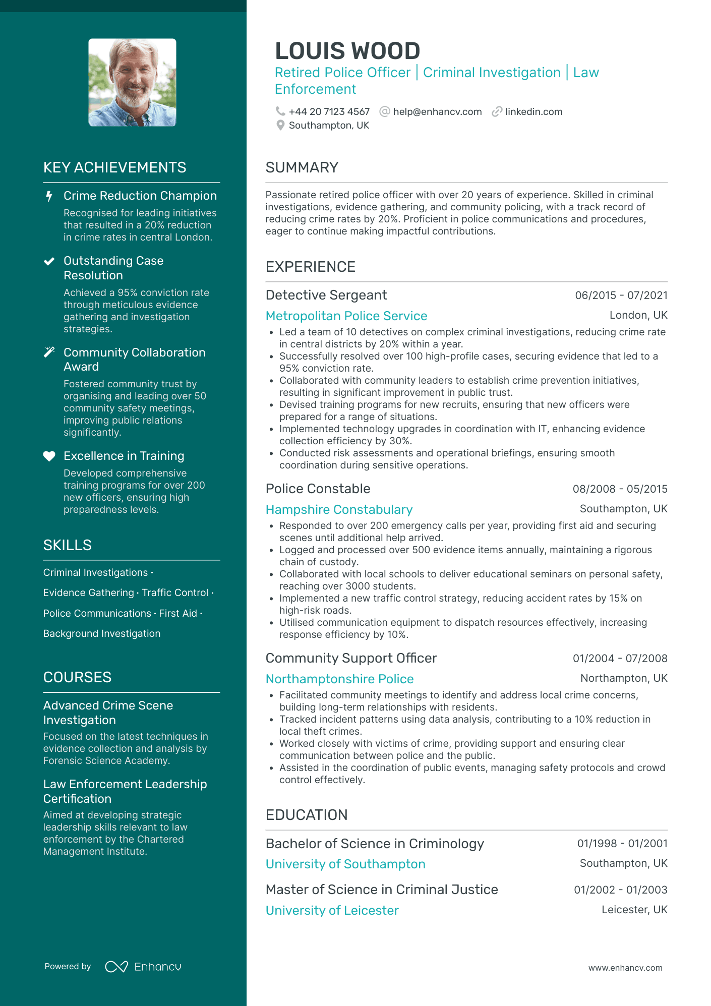 Police Officer CV Examples & Guide for 2026