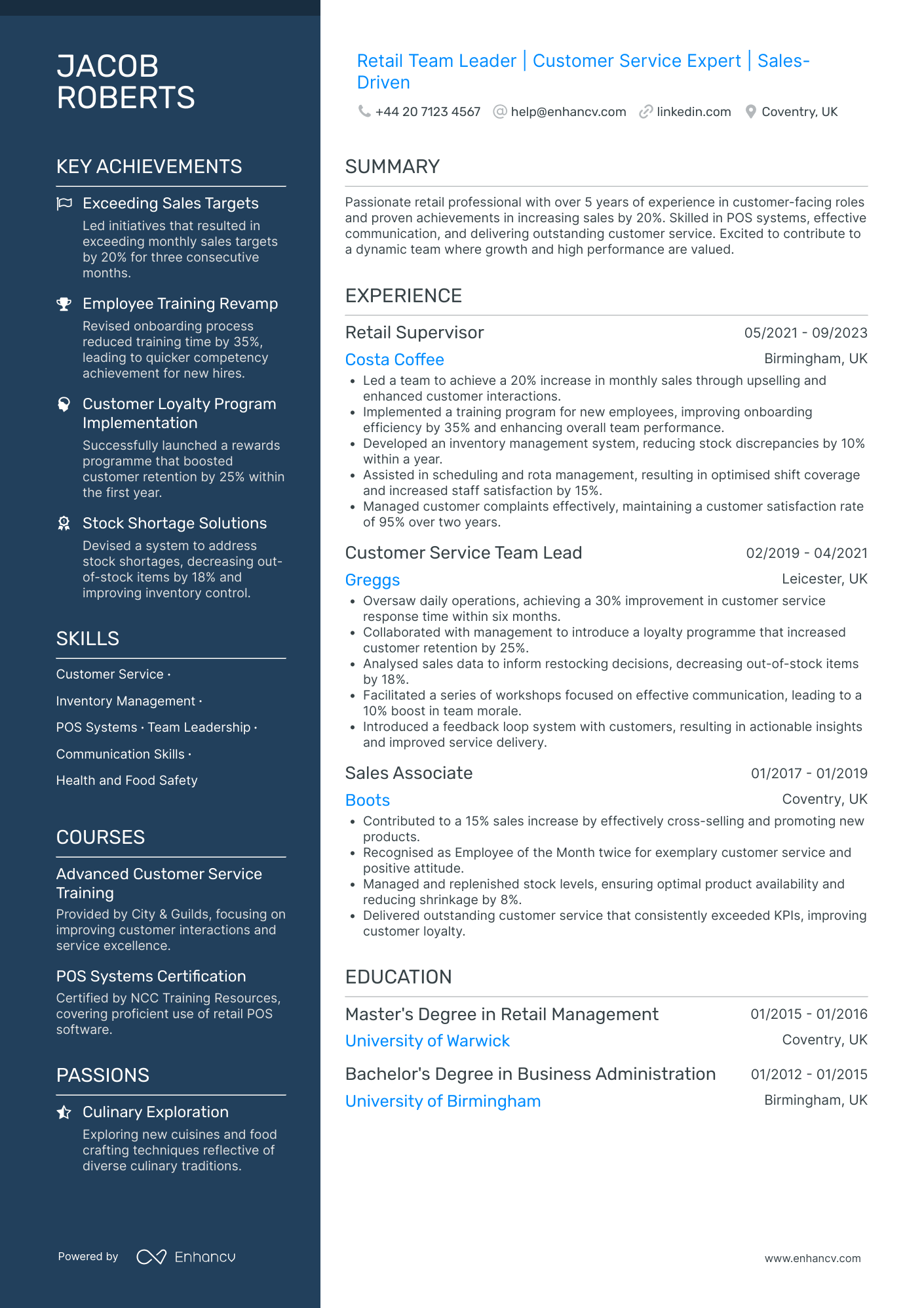 Cashier CV Examples & Guide for 2026