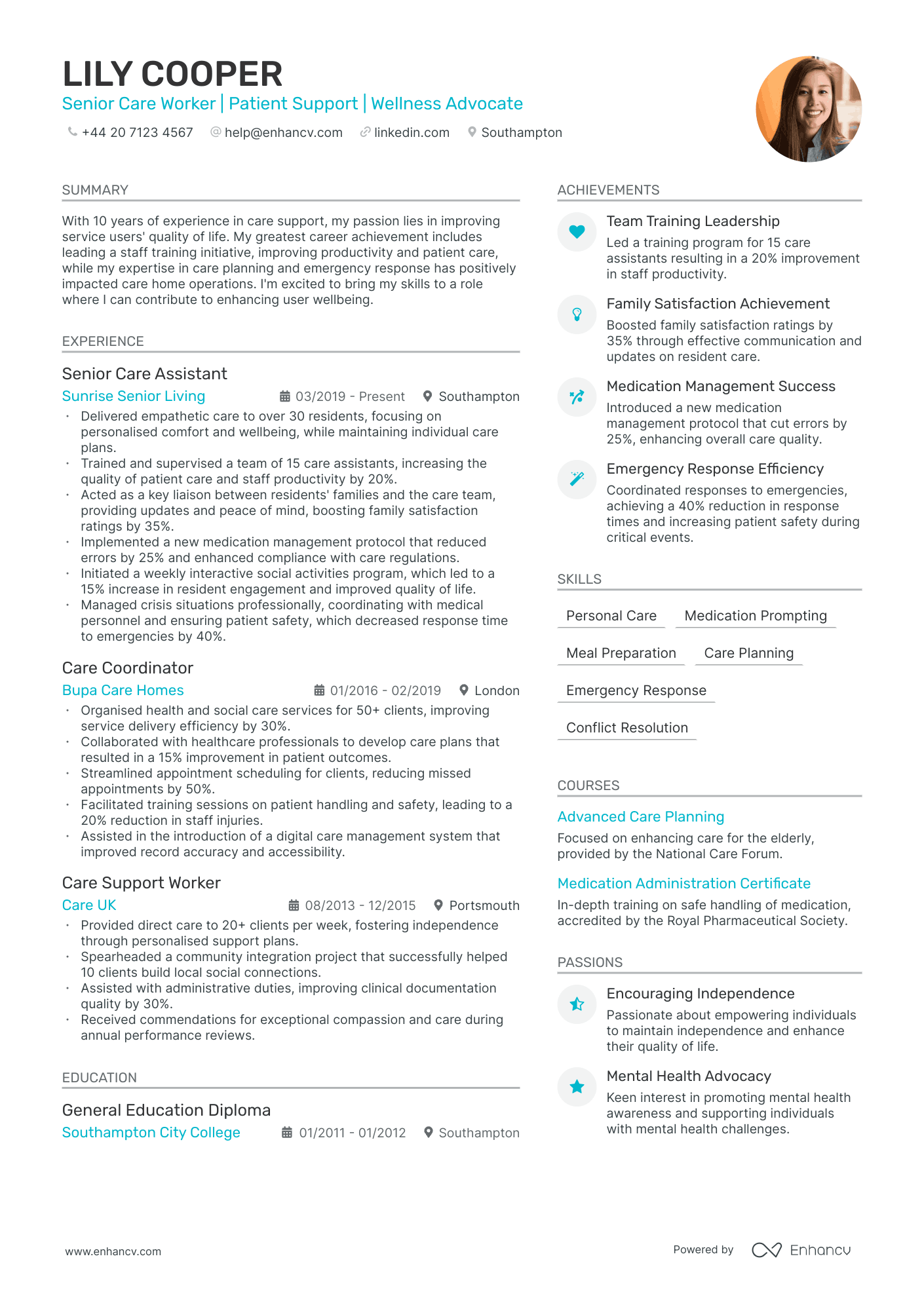 Care Worker CV Examples & Guide for 2025