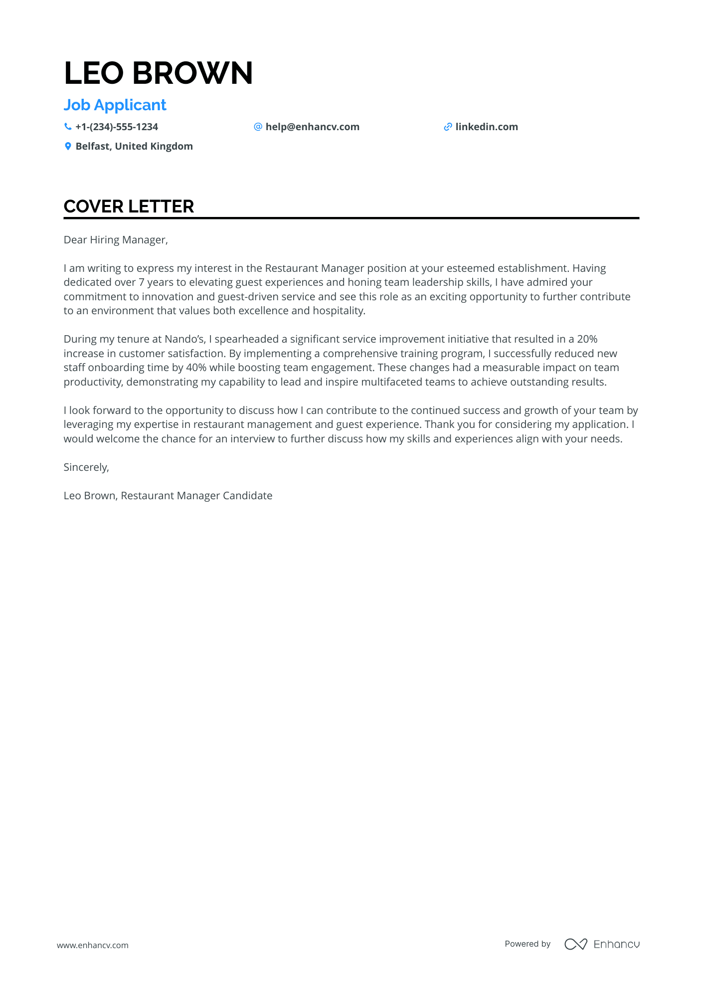 Fast Food Cover Letter Examples & Guide for 2026