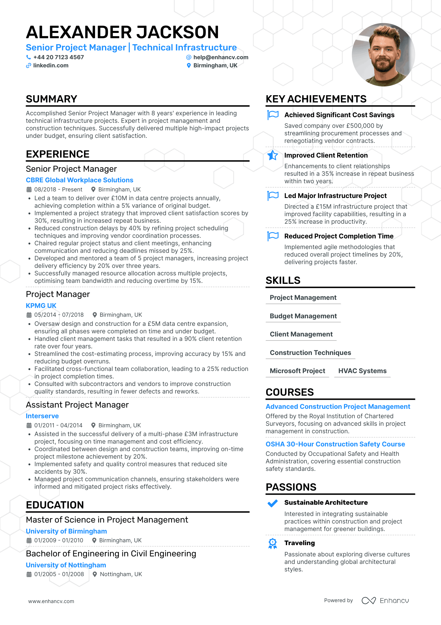 Senior Project Manager CV Examples & Guide for 2026