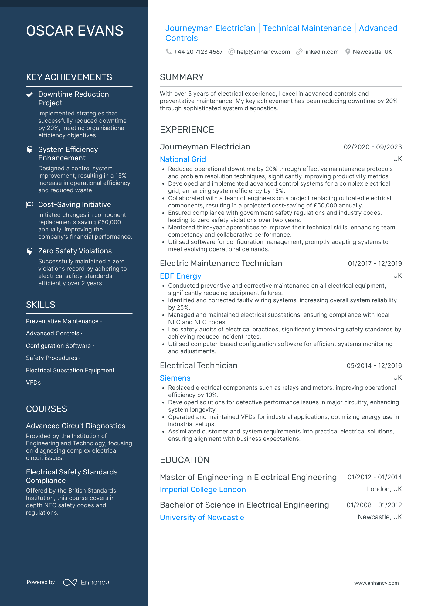Electrician CV Examples & Guide for 2026