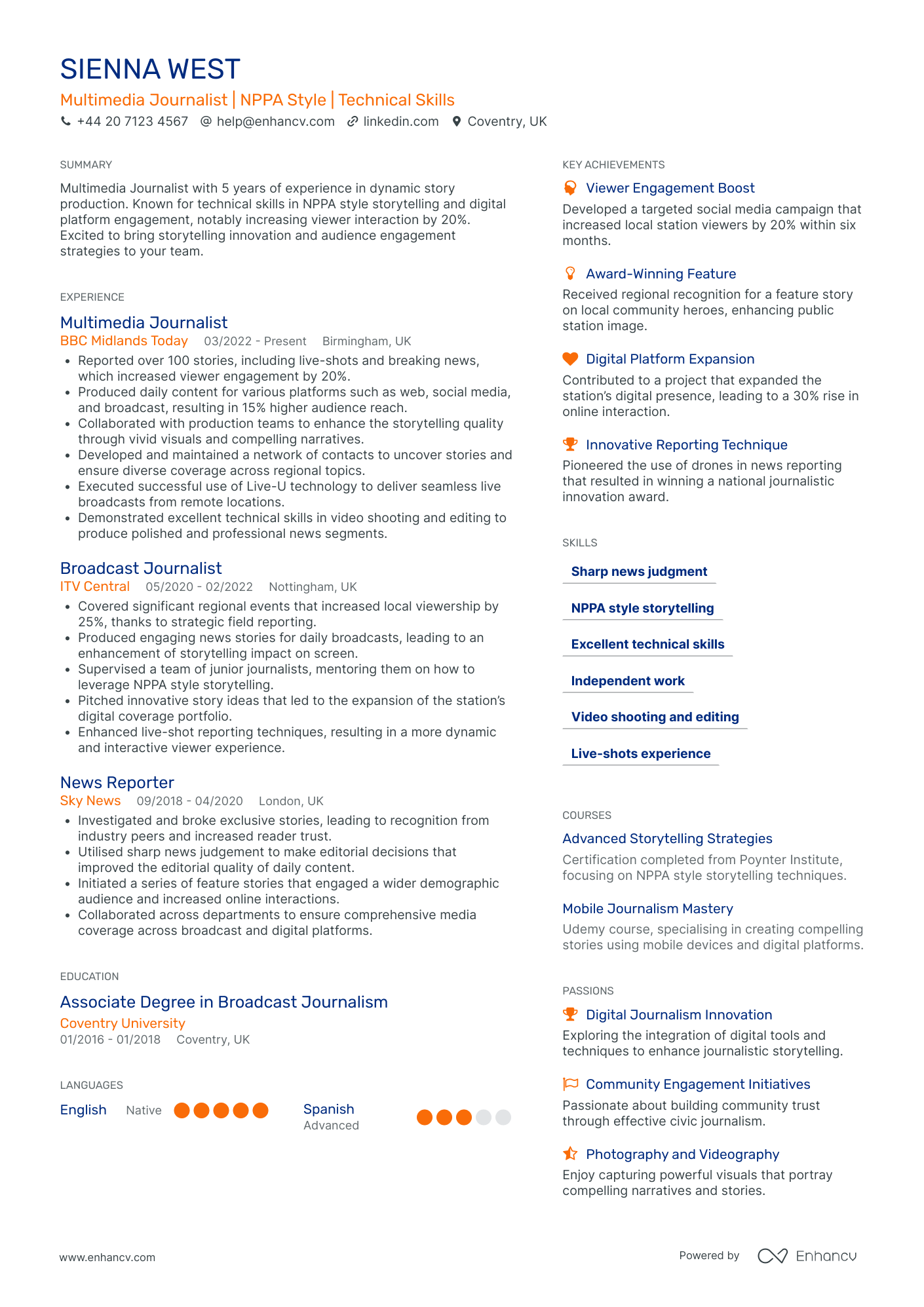 Journalist CV Examples & Guide for 2026