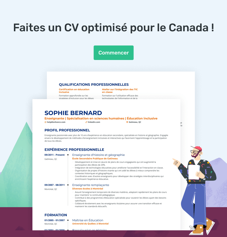CV Canadien (+10 Exemples de CV à Remplir pour le Canada)