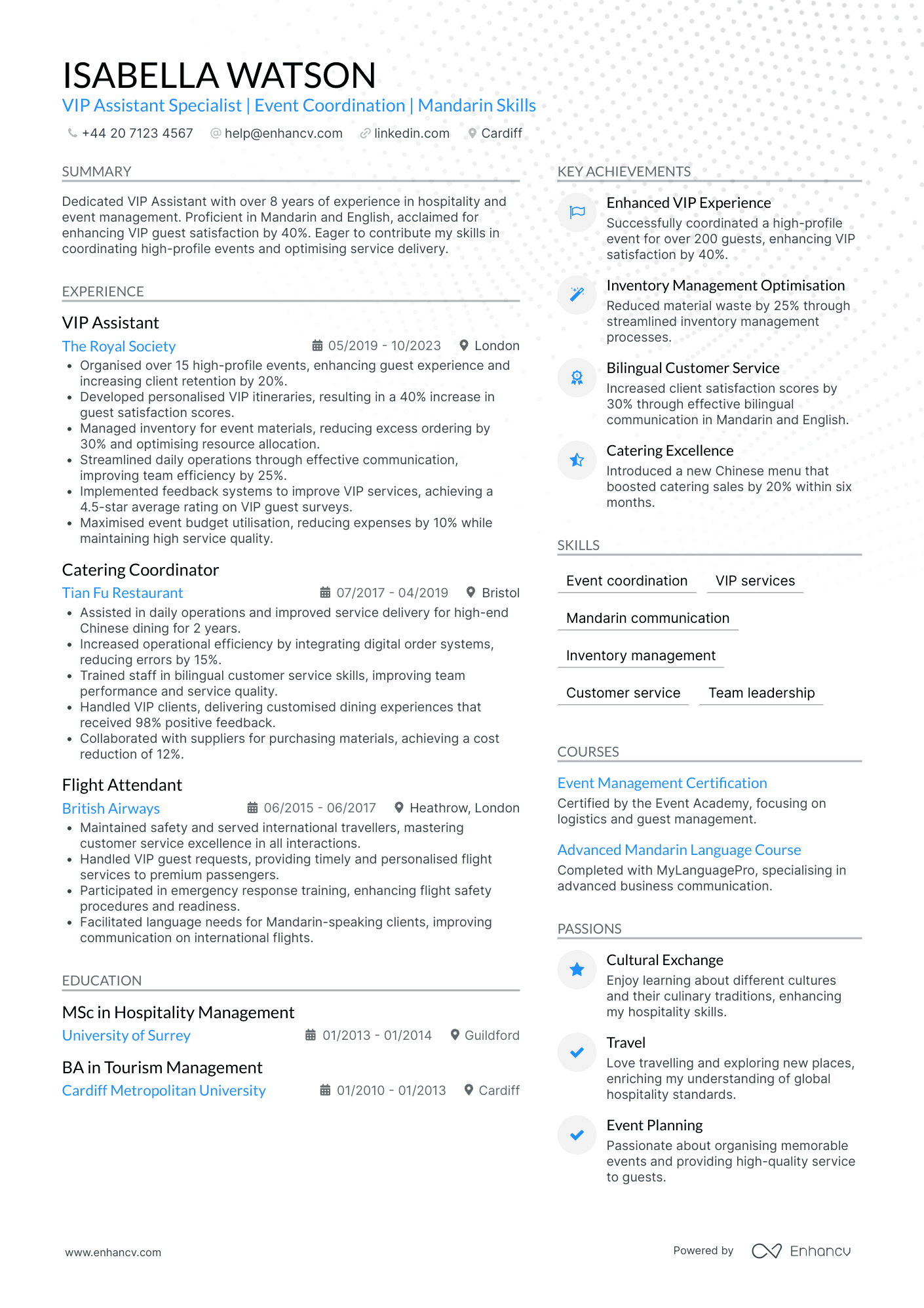 Flight Attendant CV Examples & Guide for 2026