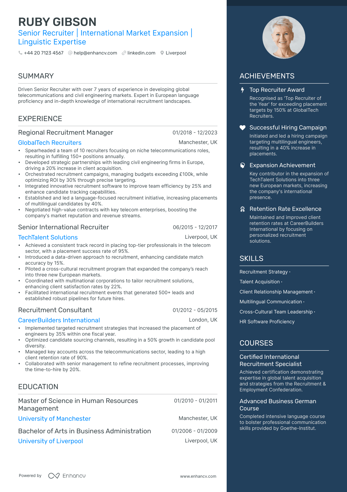 Recruitment Consultant CV Examples & Guide for 2025