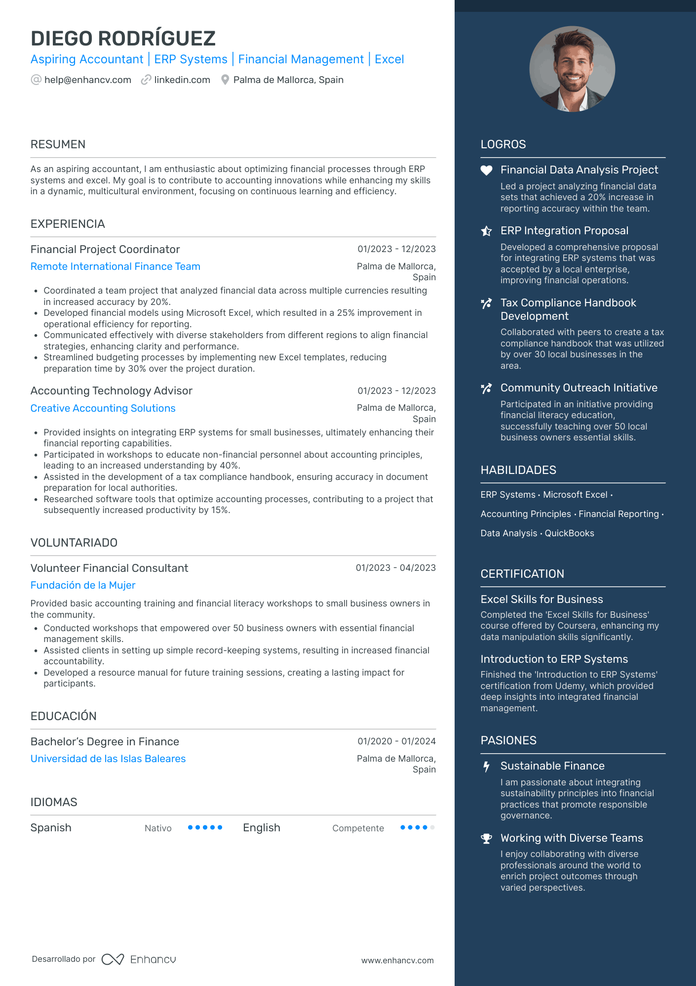 CV para Prácticas Profesionales y Pre-Profesionales