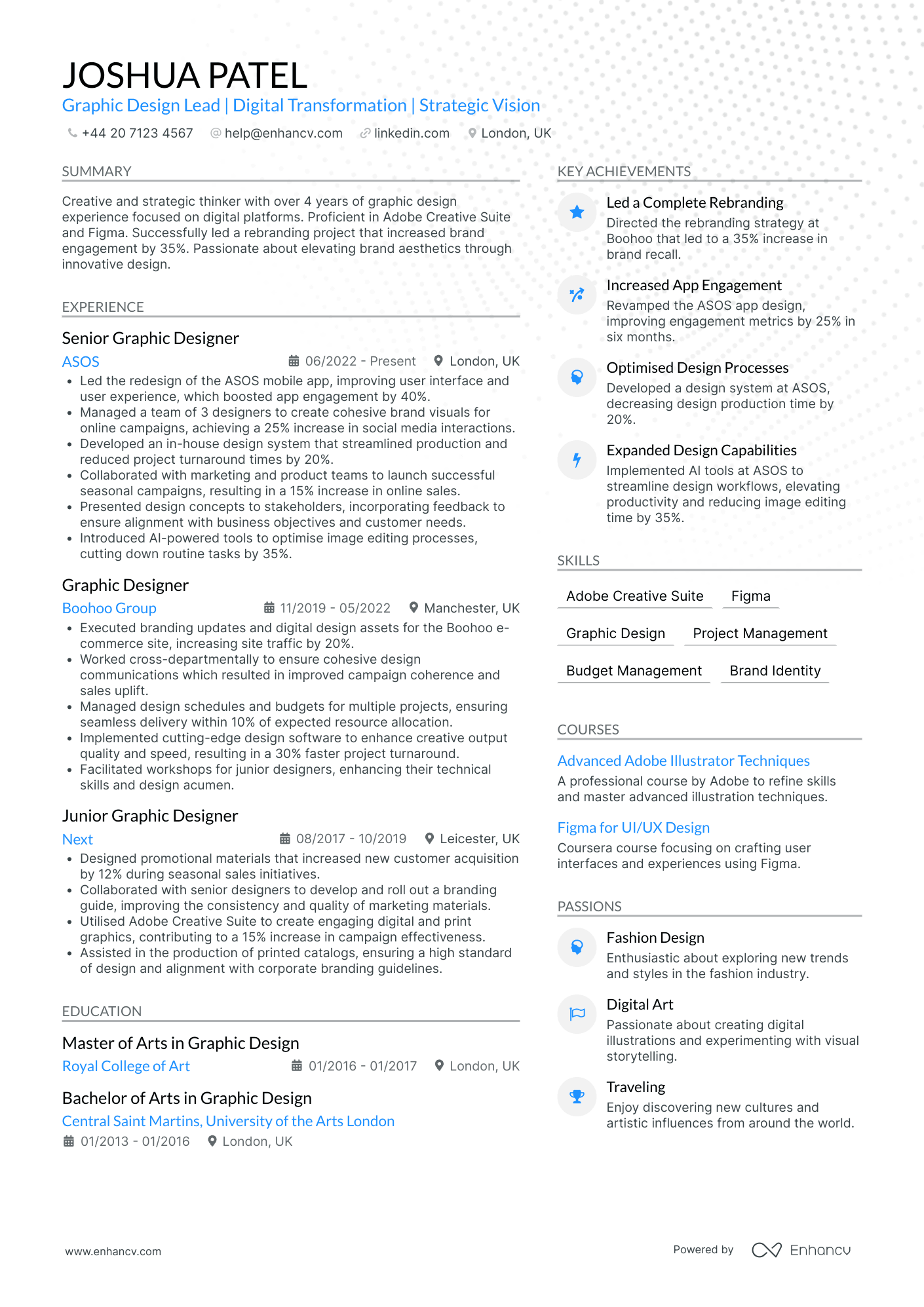 Graphic Design CV Examples & Guide for 2026