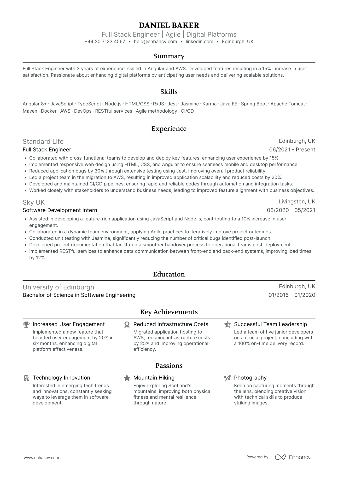 Front End Developer CV Examples & Guide for 2025