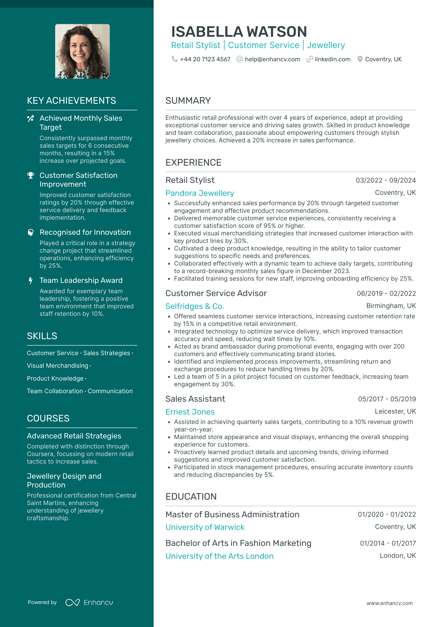 Fashion Stylist CV Examples & Guide for 2026