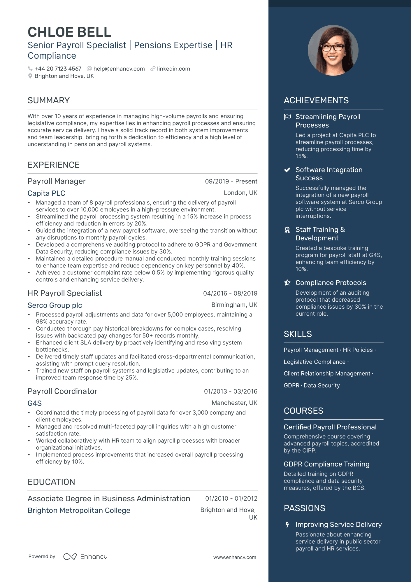 Payroll CV Examples & Guide for 2025