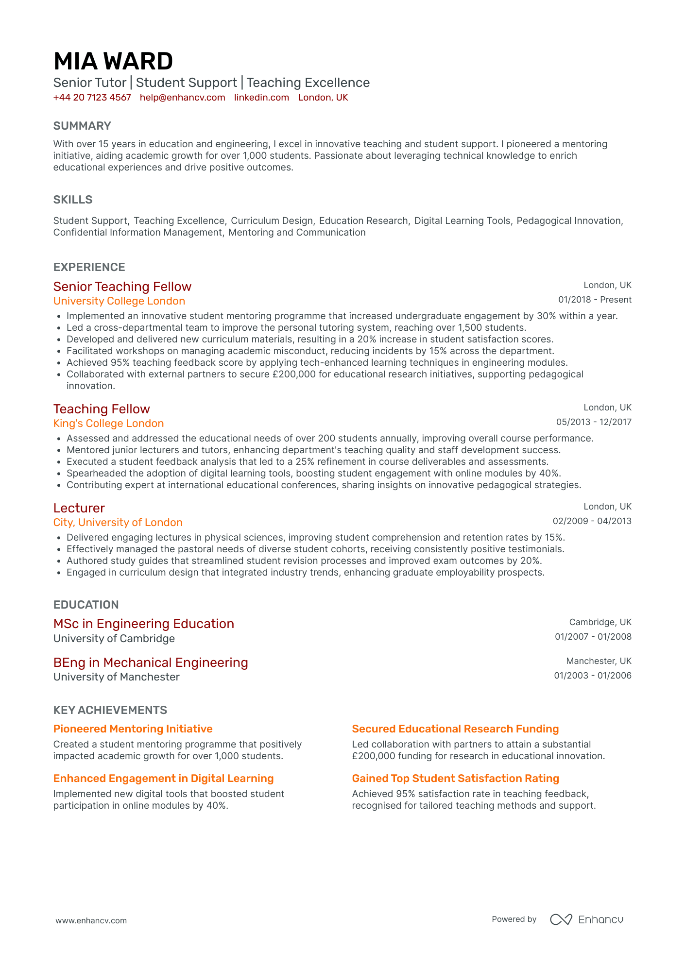 Tutor CV Examples & Guide for 2026