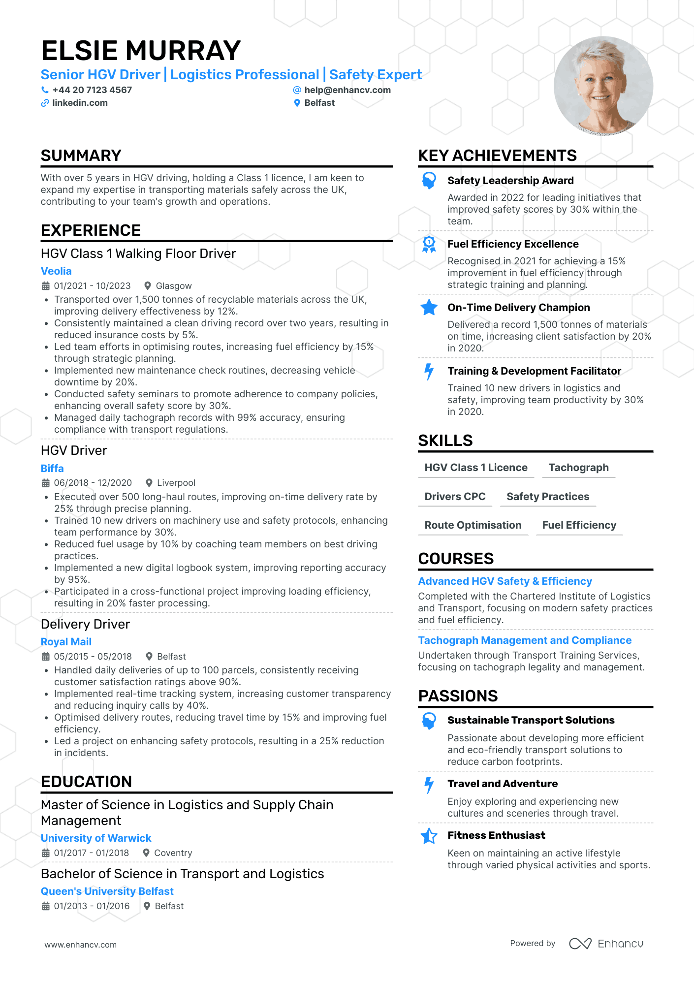 Truck Driver CV Examples & Guide for 2026