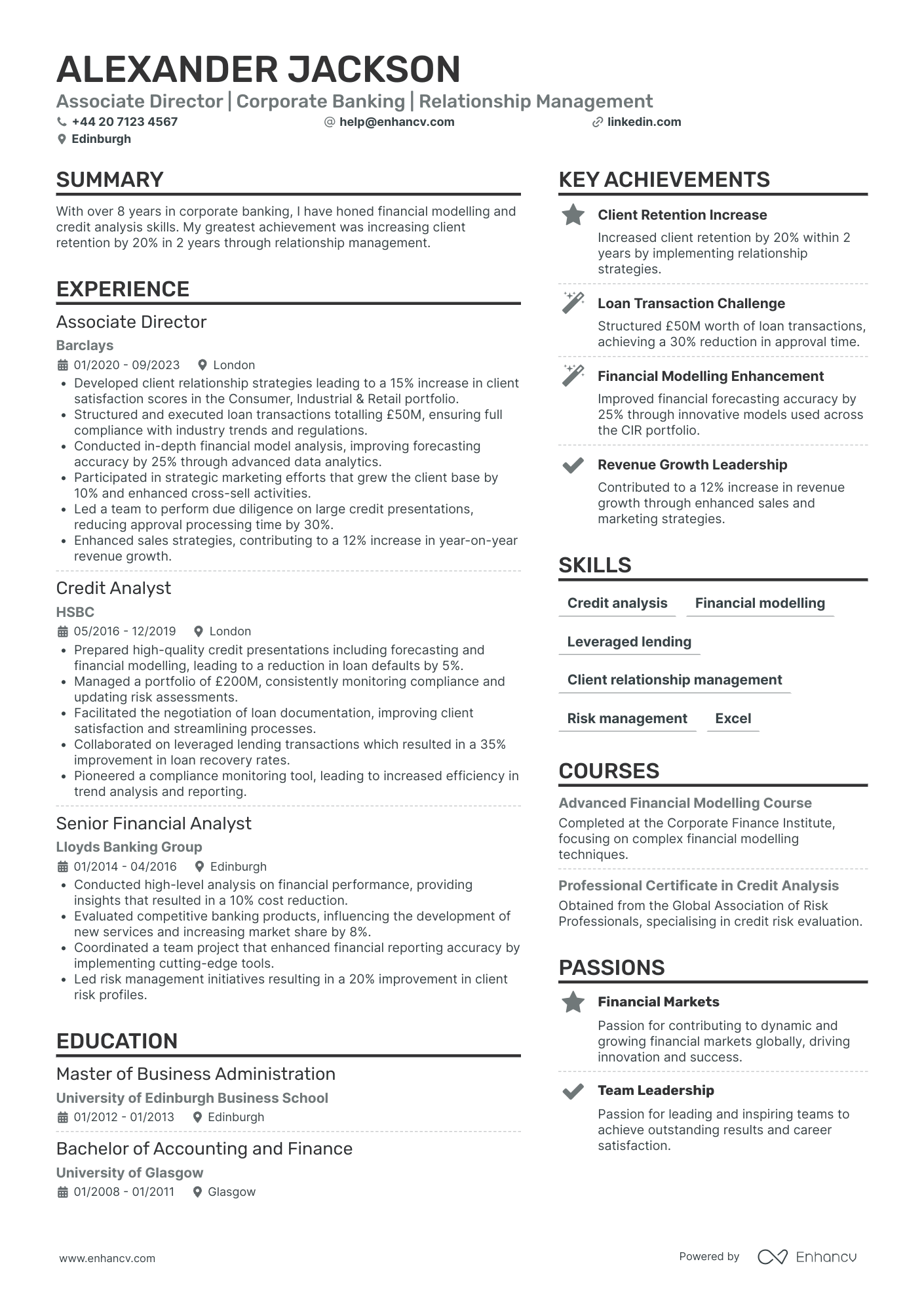 Banking CV Examples & Guide for 2026