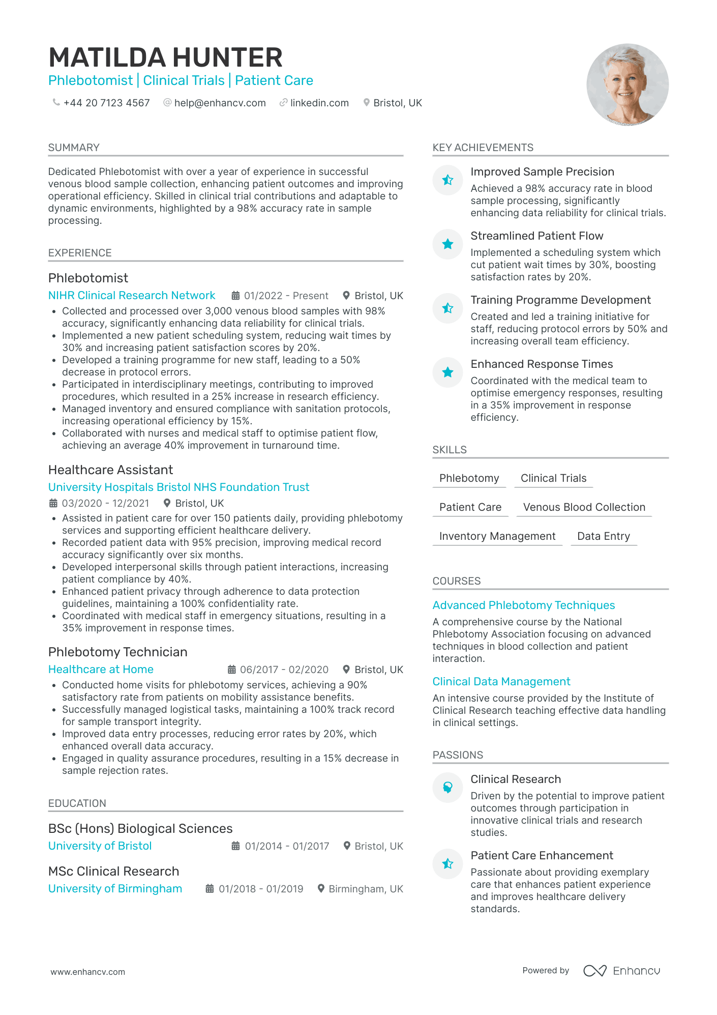 Phlebotomist CV Examples & Guide for 2026