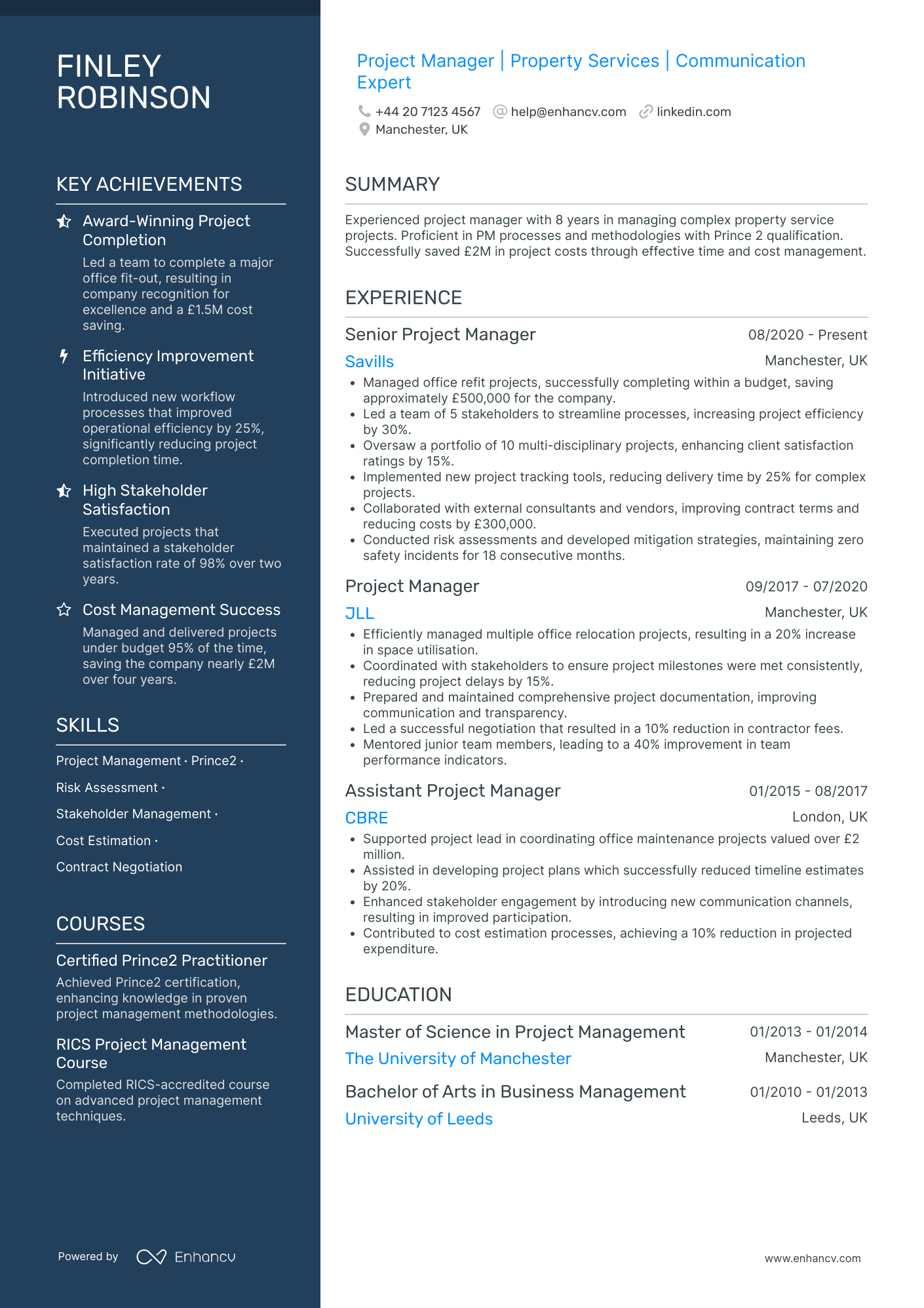 Manager CV Examples & Guide for 2026