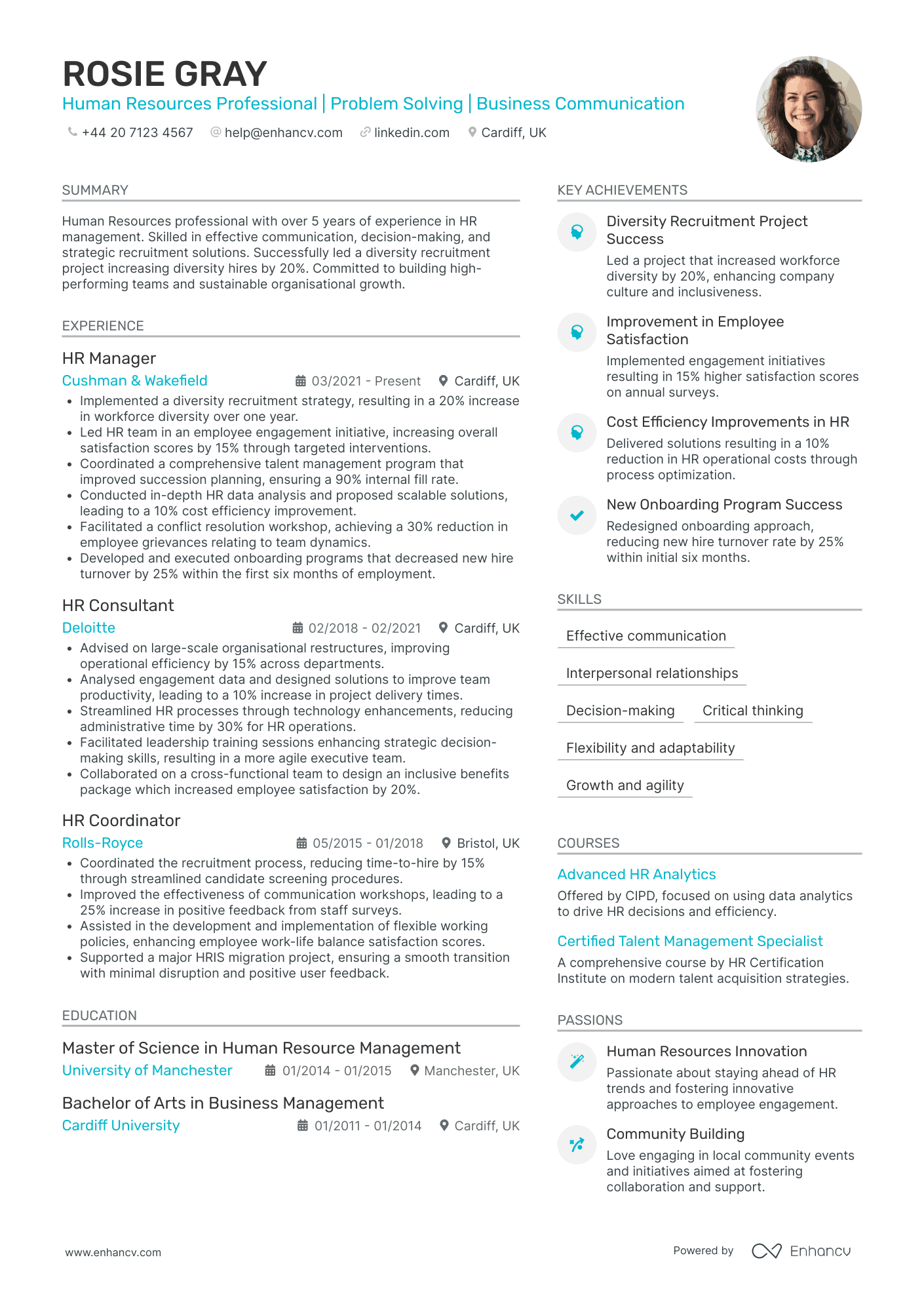 Human Resources CV Examples & Guide for 2026