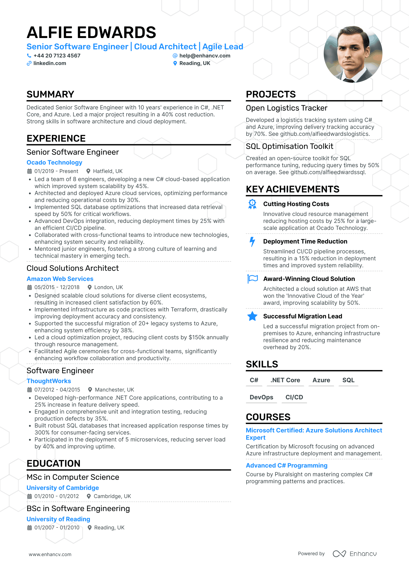 Senior Engineer CV Examples & Guide for 2026