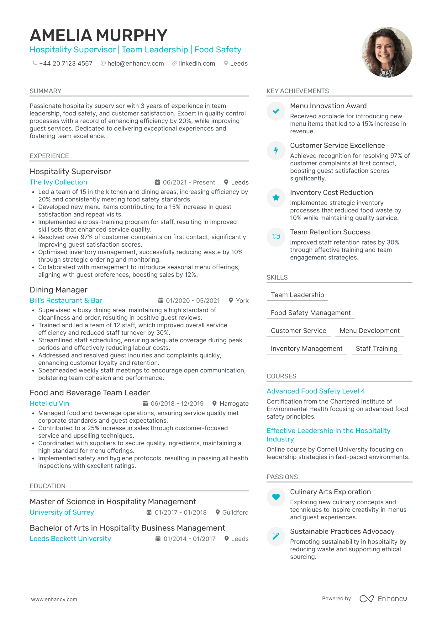 Fast Food CV Examples & Guide for 2025