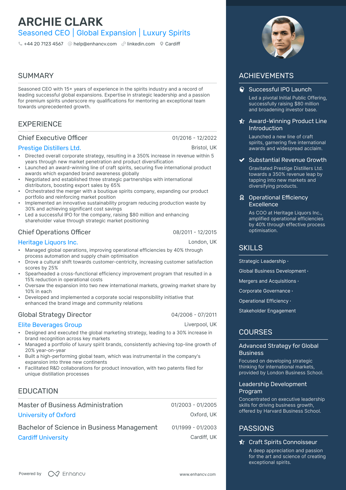 Executive Director CV Examples & Guide for 2025