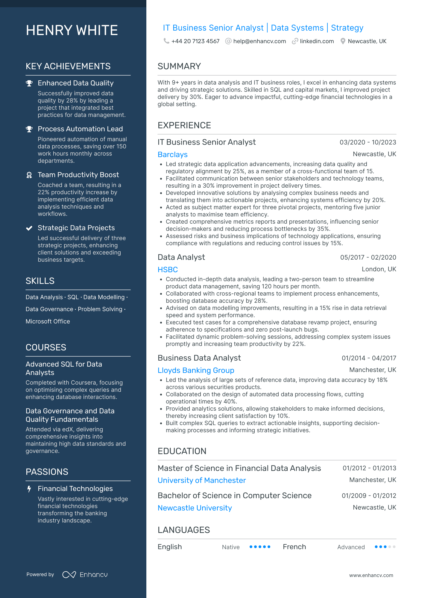 Senior Business Analyst CV Examples & Guide for 2026