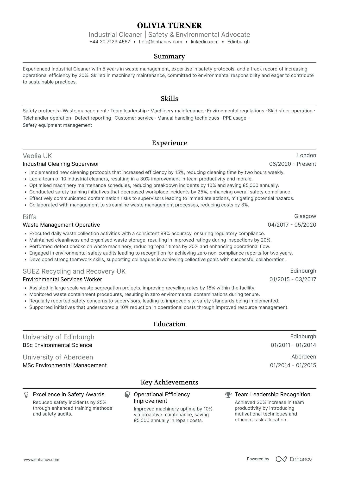Cleaner CV Examples & Guide for 2026