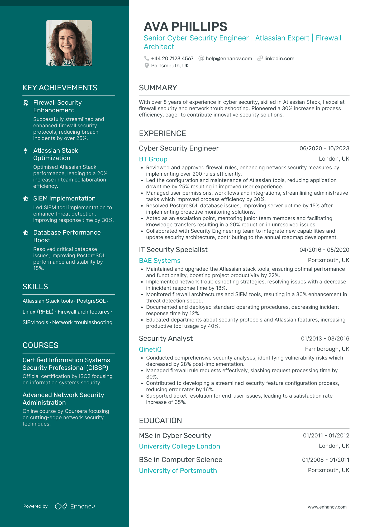 Cyber Security CV Examples & Guide for 2026