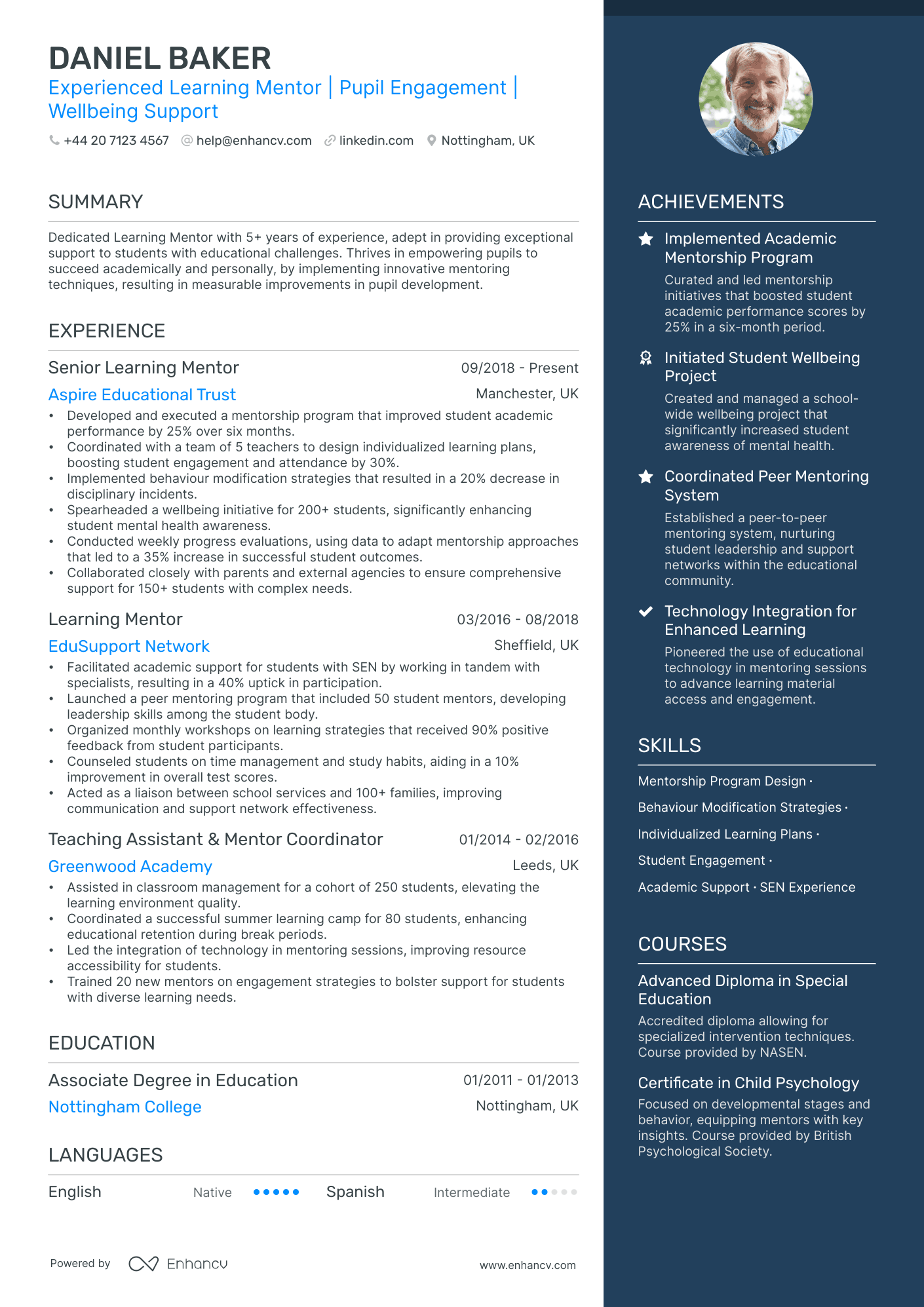 Mentor CV Examples & Guide for 2025