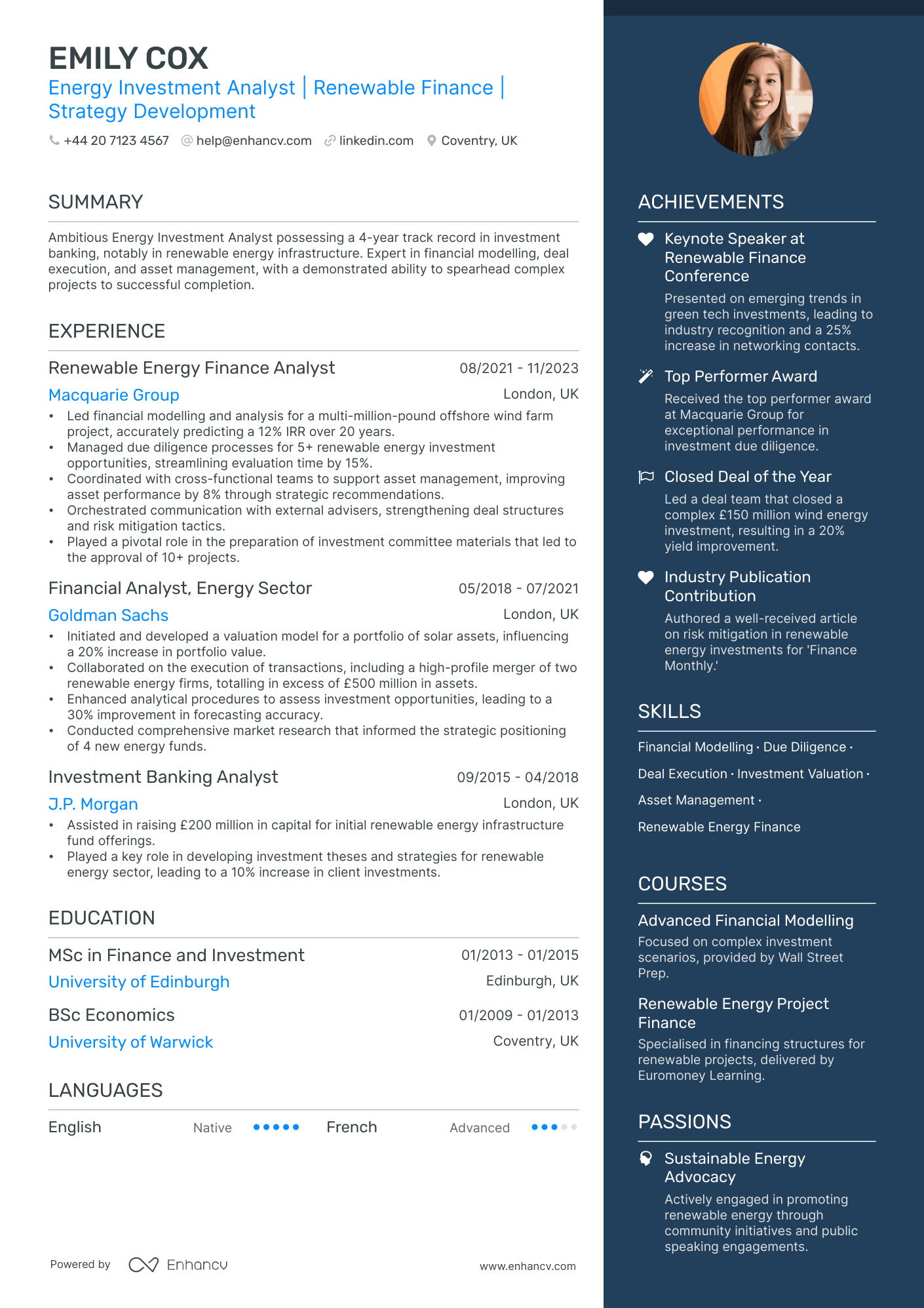 Investment Banking CV Examples & Guide for 2025