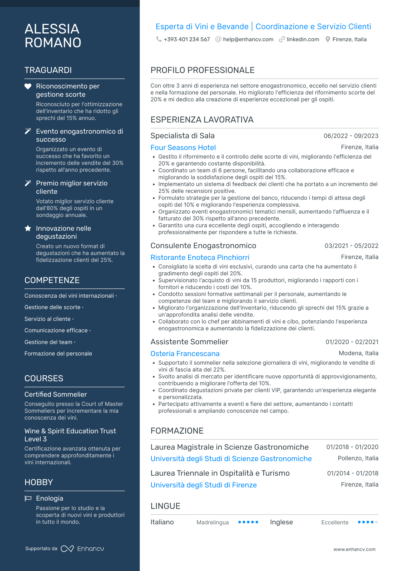 19 Esempi di Curriculum per Barista che Hanno Fatto Assumere