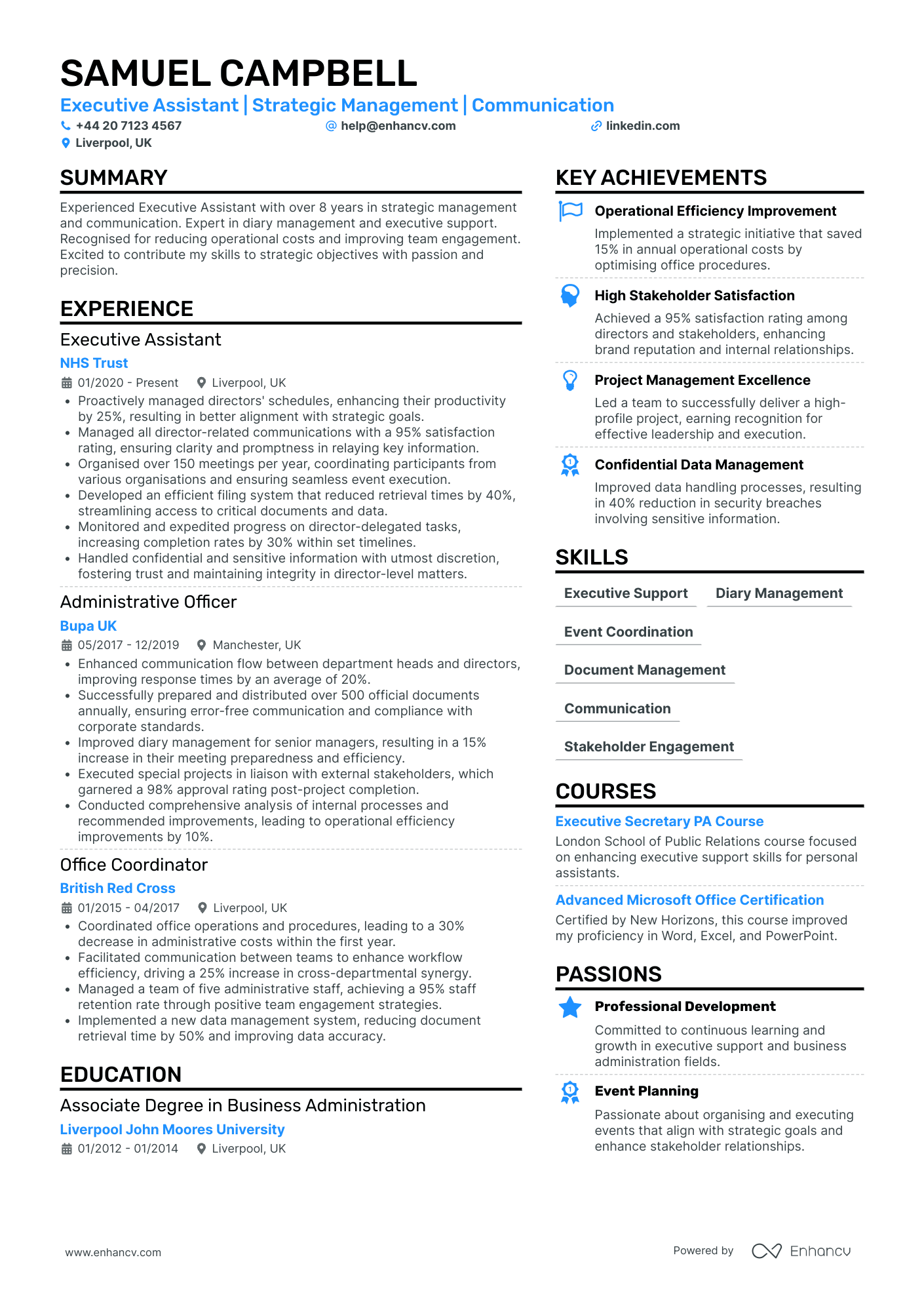 Executive Assistant CV Examples & Guide for 2026