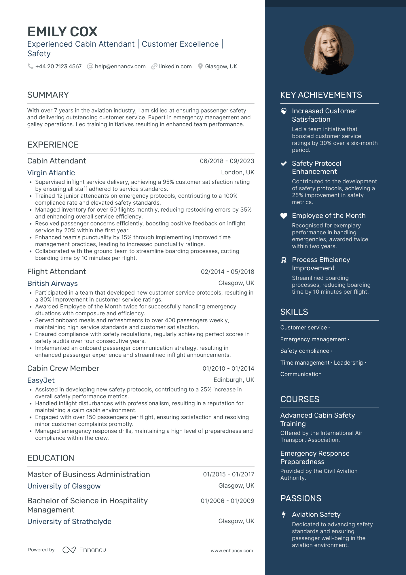 Flight Attendant CV Examples & Guide for 2026