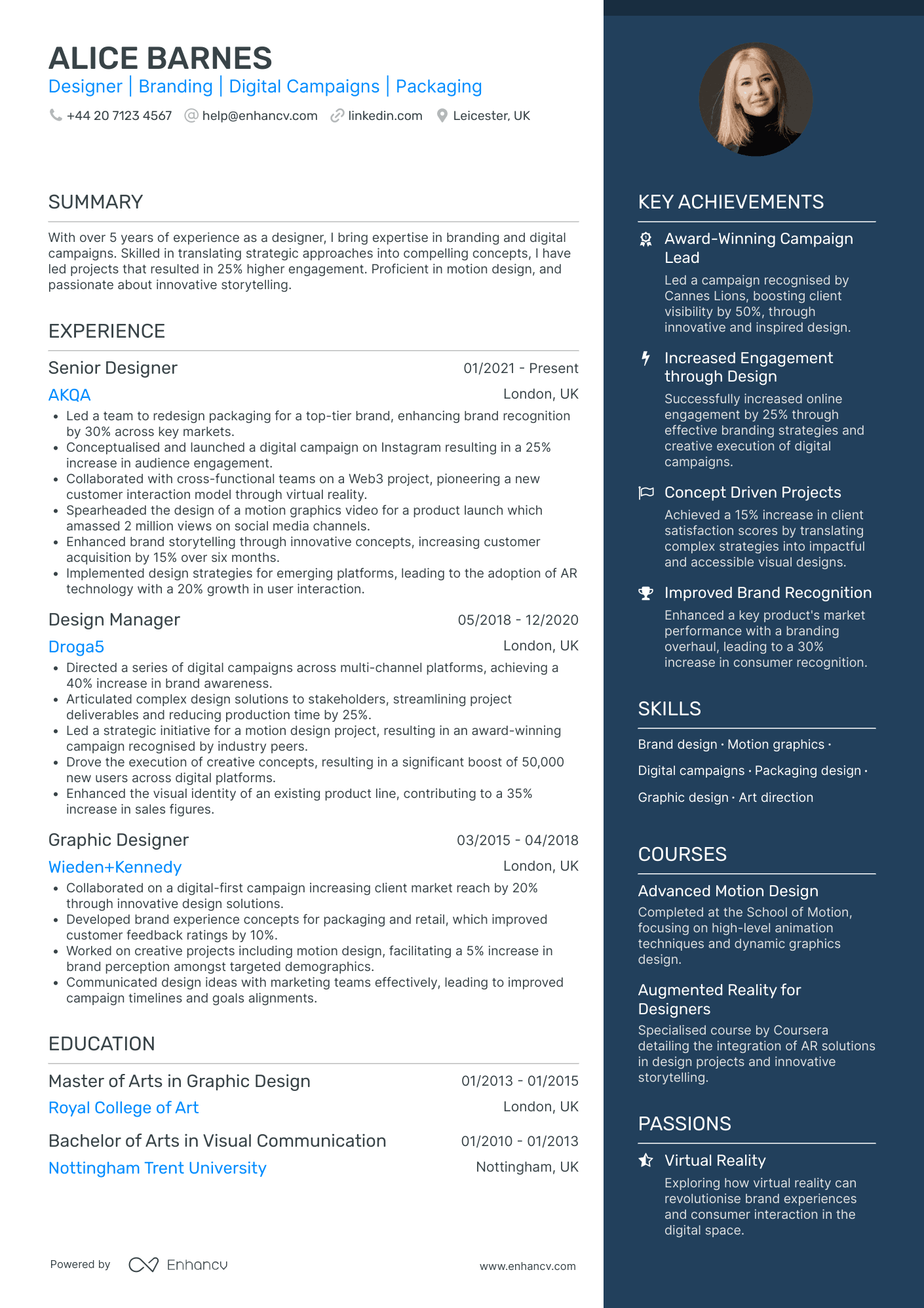 Film CV Examples & Guide for 2025