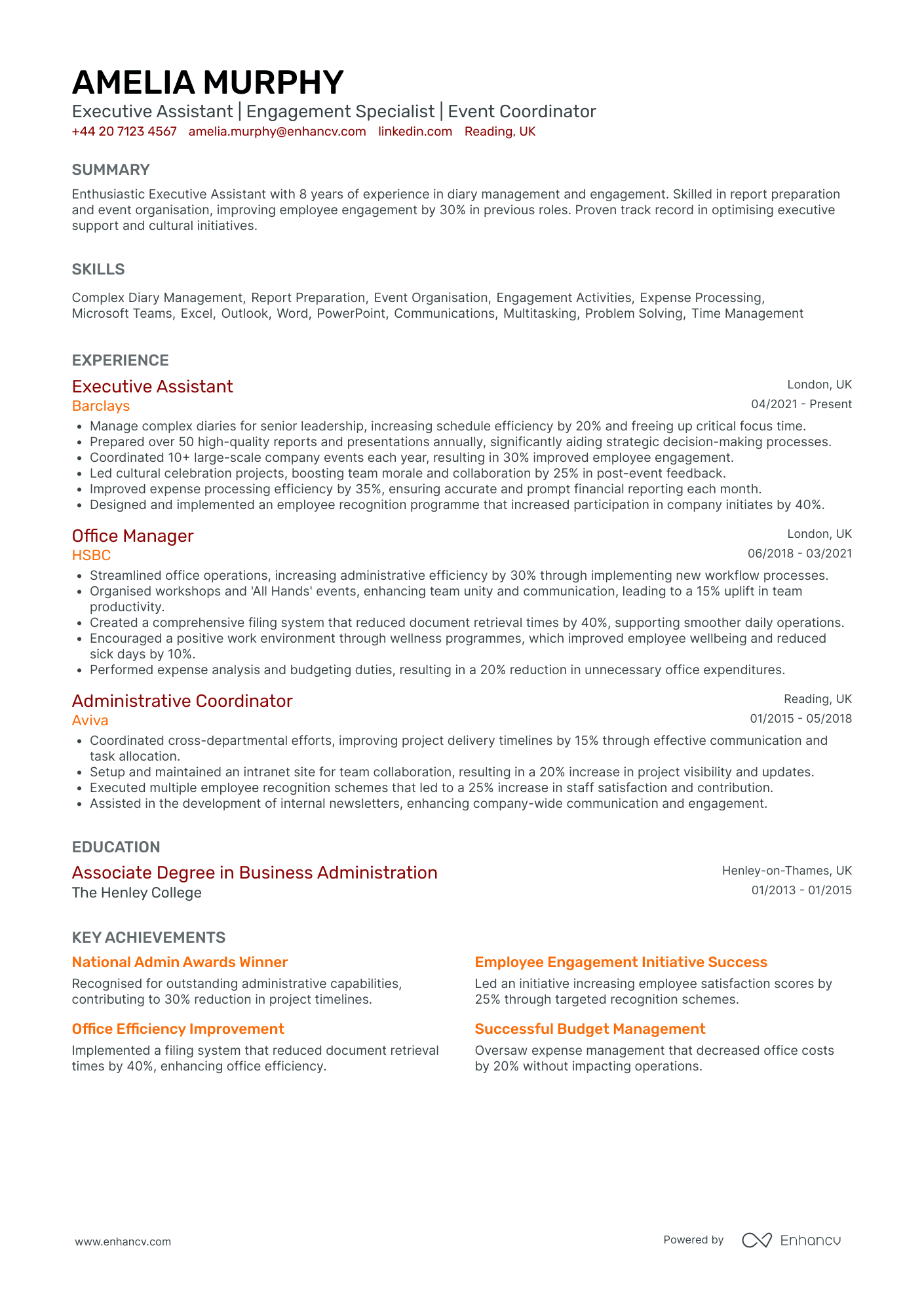Executive Assistant CV Examples & Guide for 2026