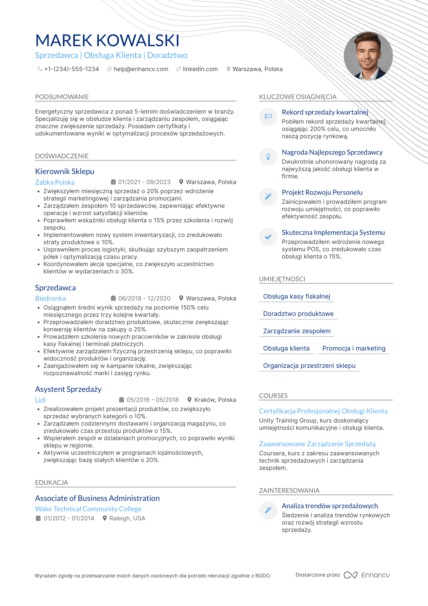 AI CV Builder | Najlepszy GPT AI CV Maker | Enhancv