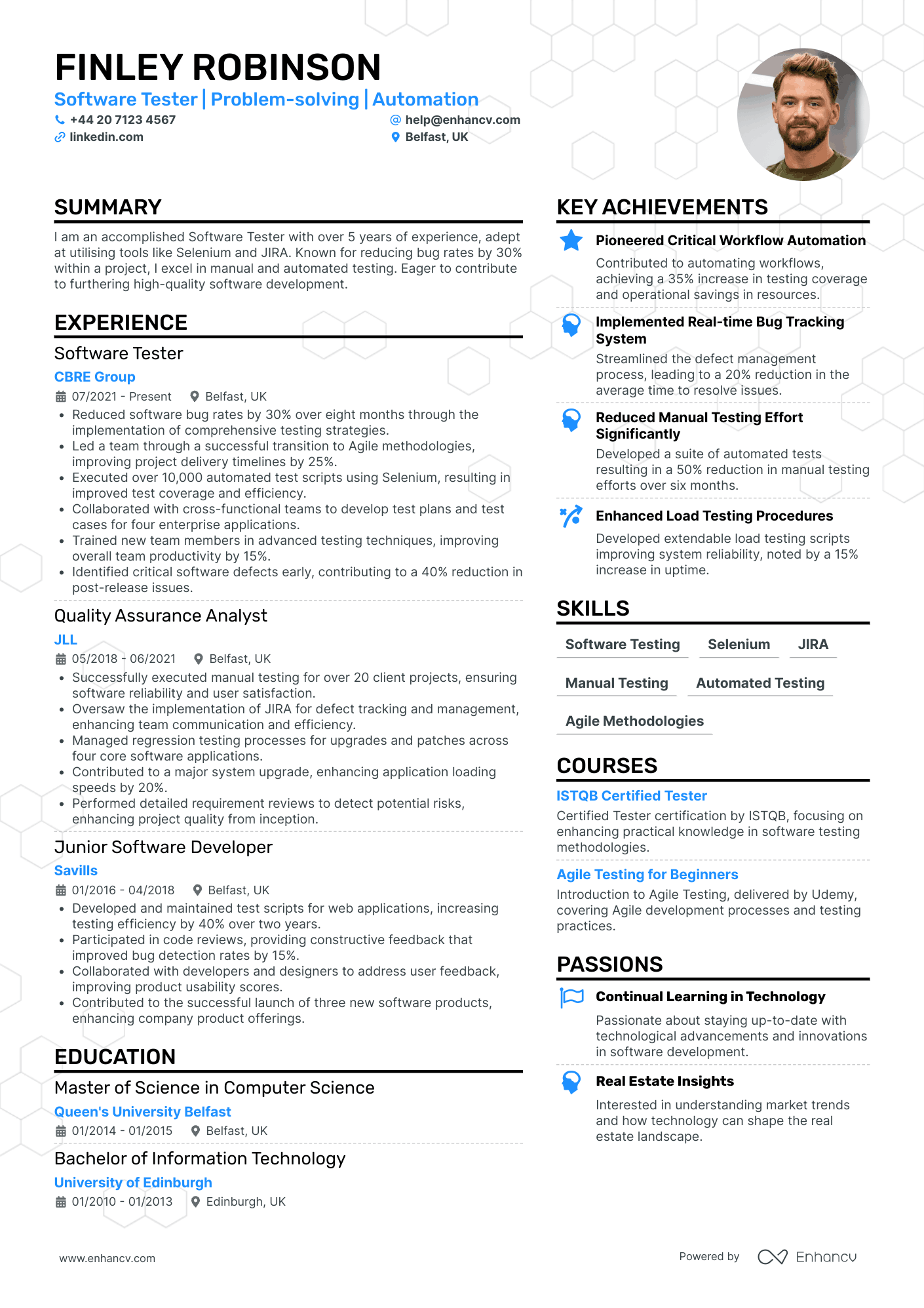 Software Tester CV Examples & Guide for 2026
