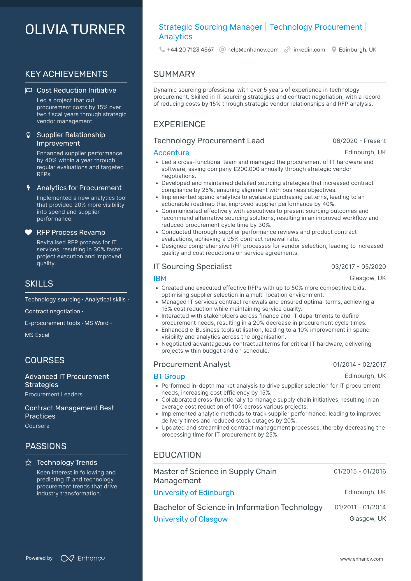 Contracts Manager CV Examples & Guide for 2026