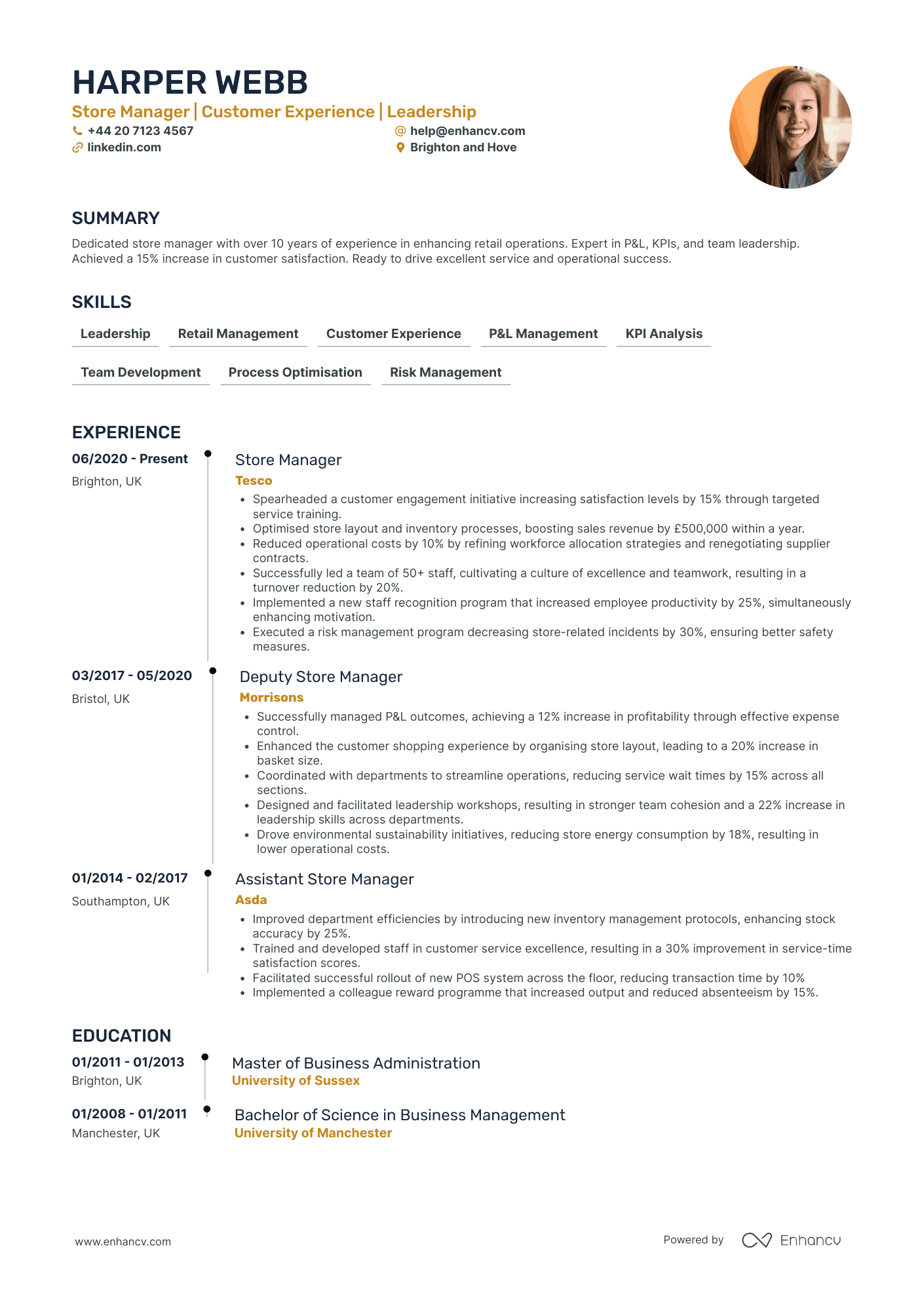 Retail Manager CV Examples & Guide for 2026