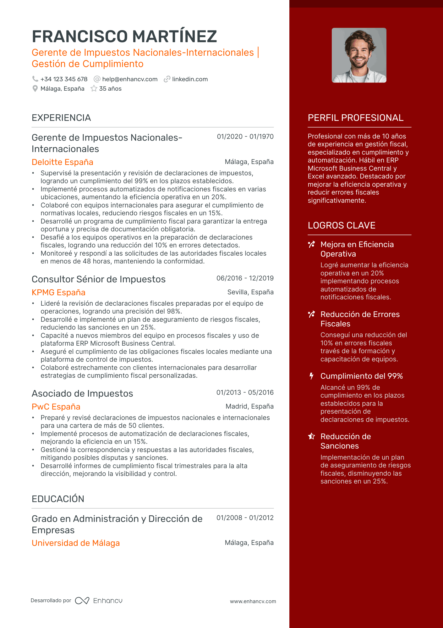 CV Contabilidad: Modelos y Ejemplos de Currículum Vitae