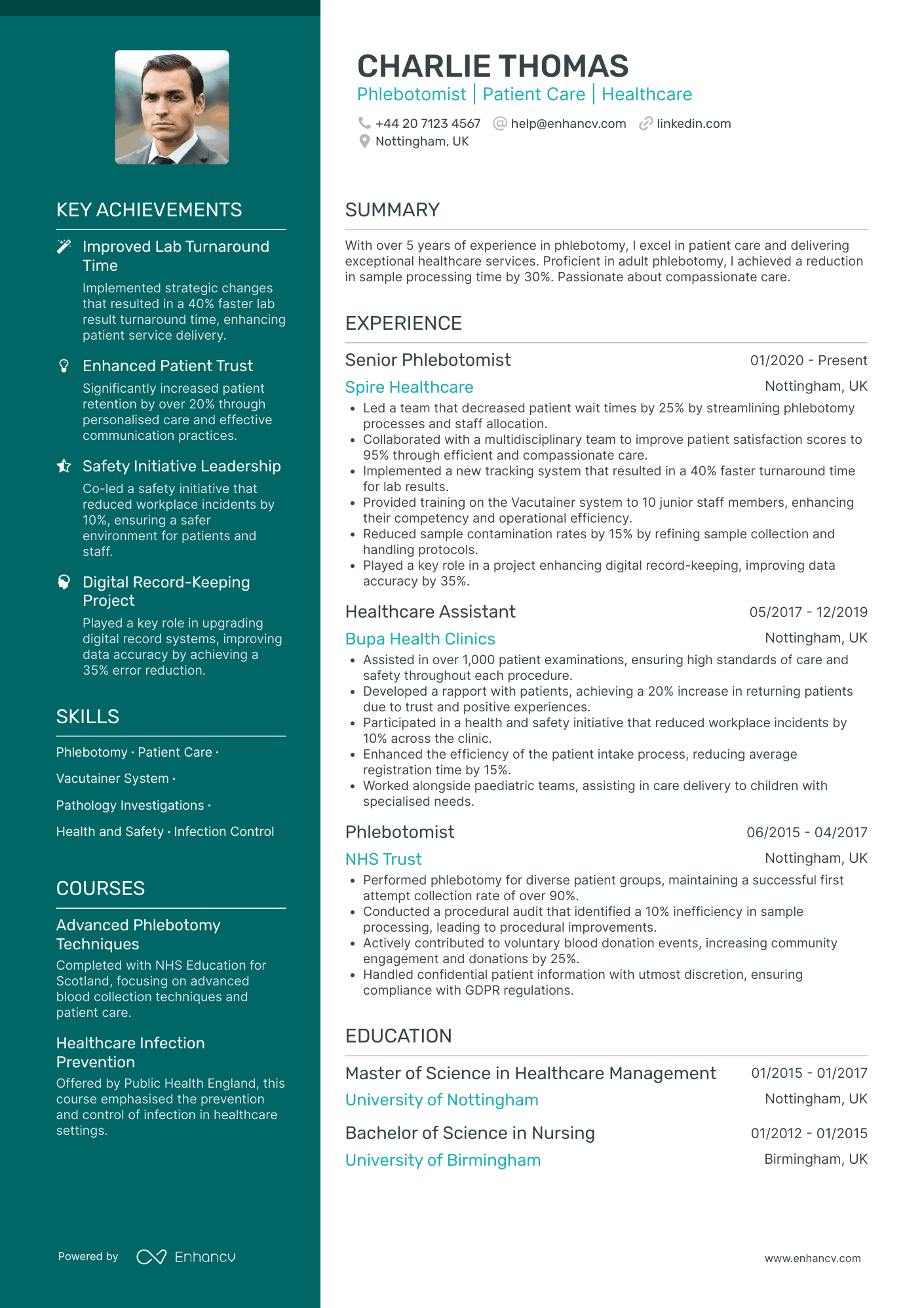 Phlebotomist CV Examples & Guide for 2026