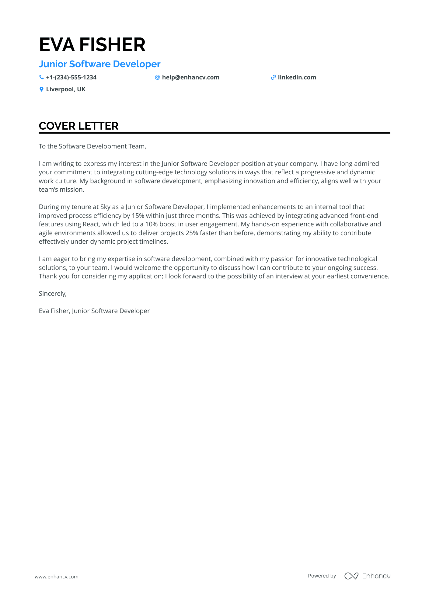 Developer Cover Letter Examples & Guide for 2025