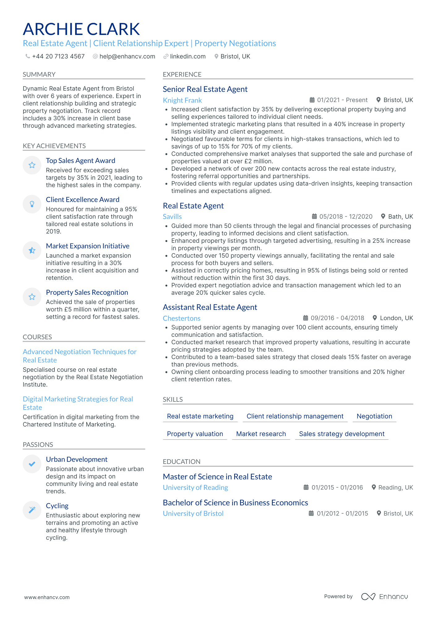 Real Estate Agent CV Examples & Guide for 2026