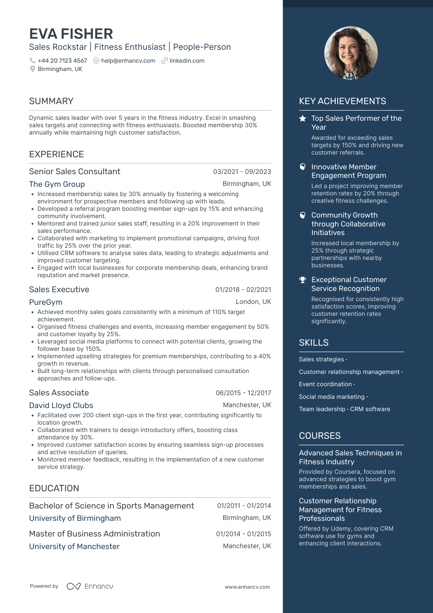 Gym CV Examples & Guide for 2026