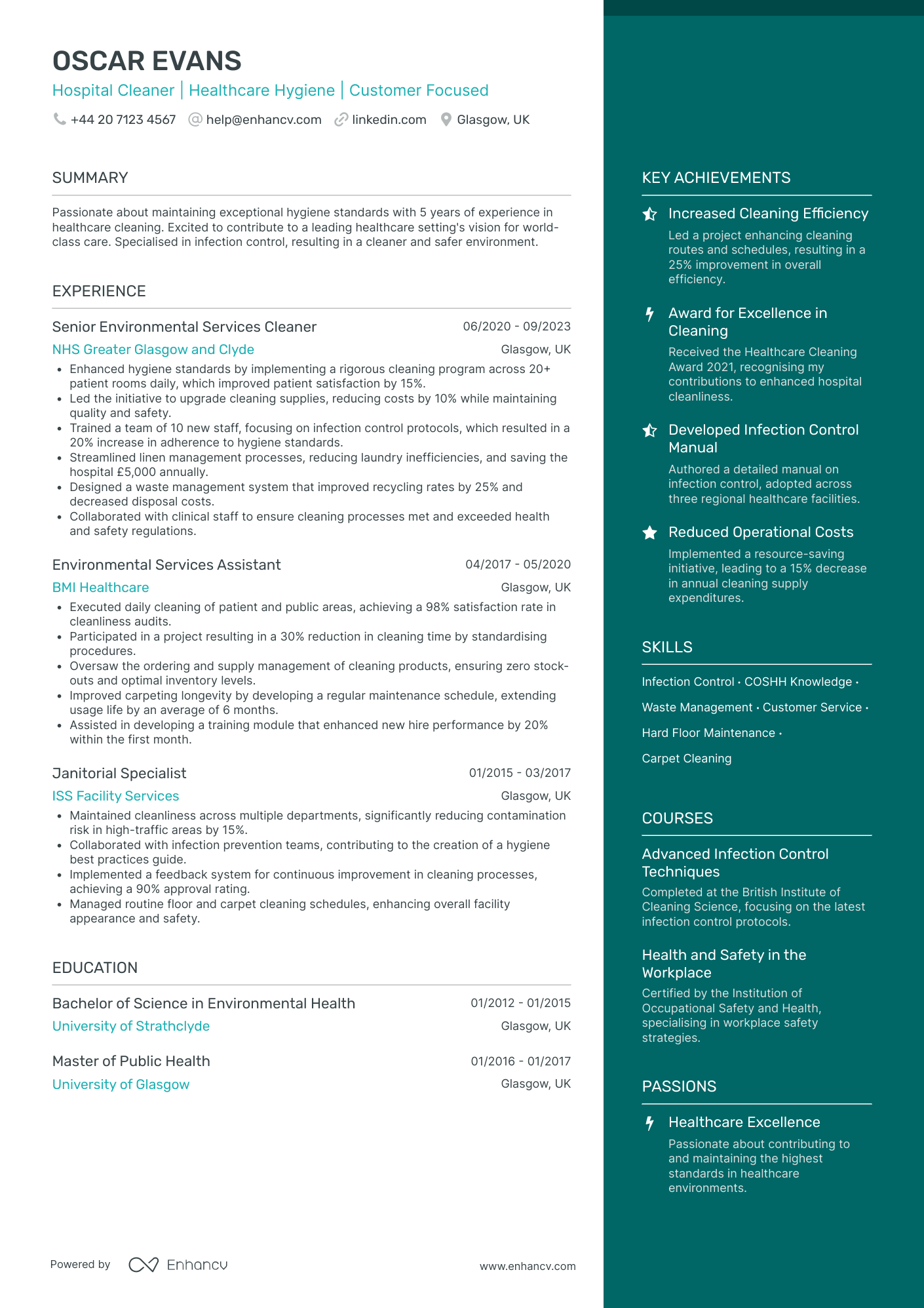 Cleaner CV Examples & Guide for 2026