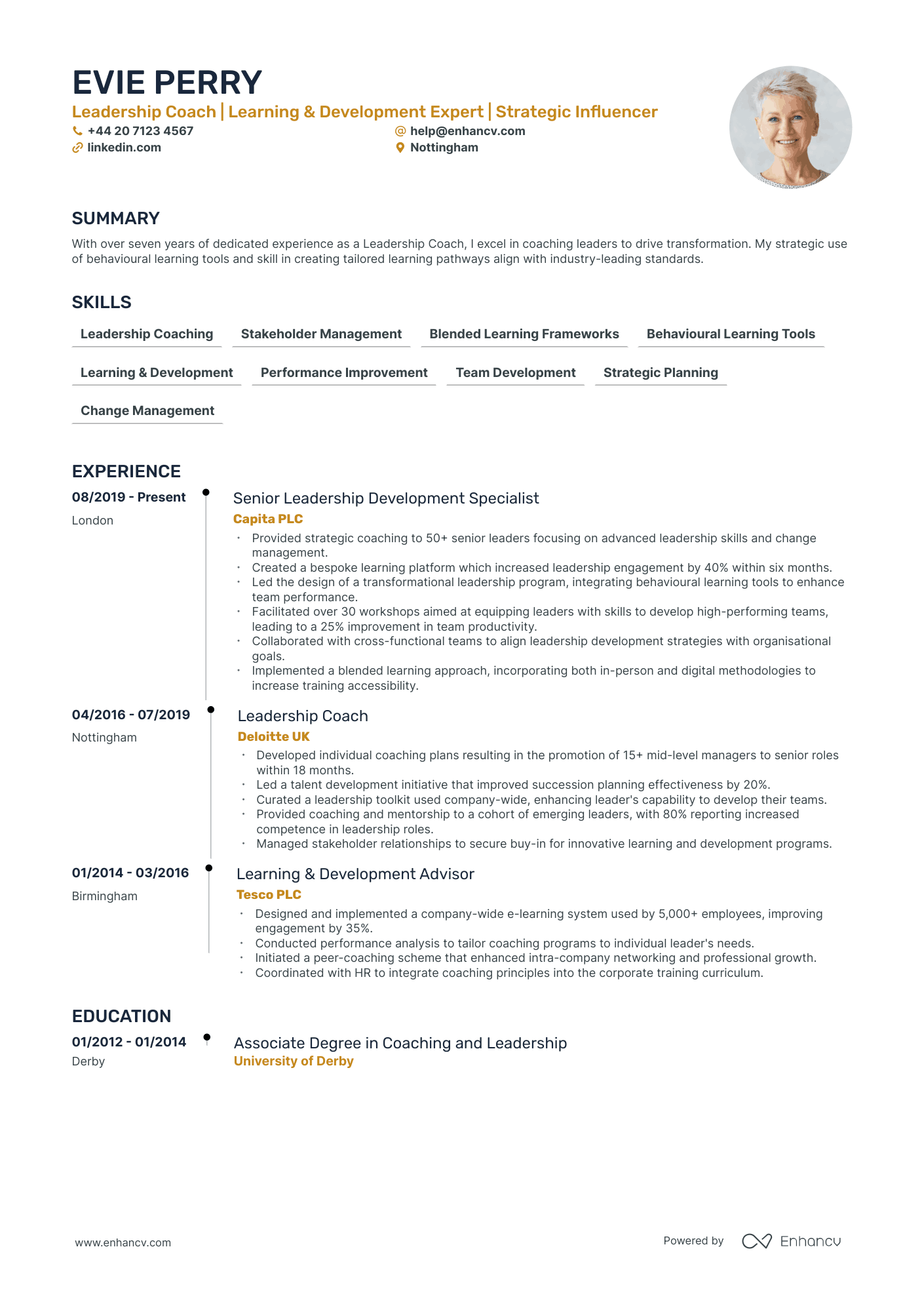 Coaching CV Examples & Guide for 2025