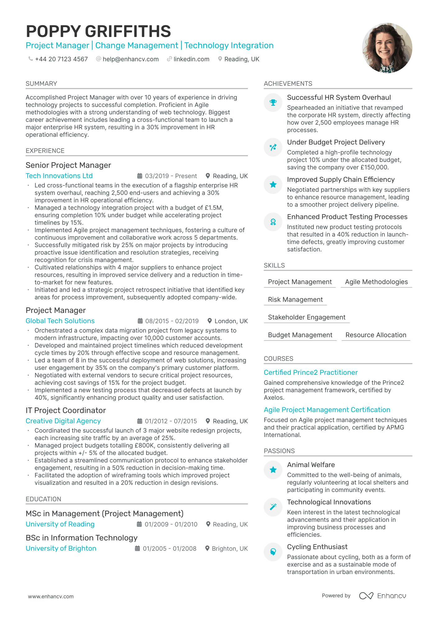Project Manager CV Examples & Guide for 2025