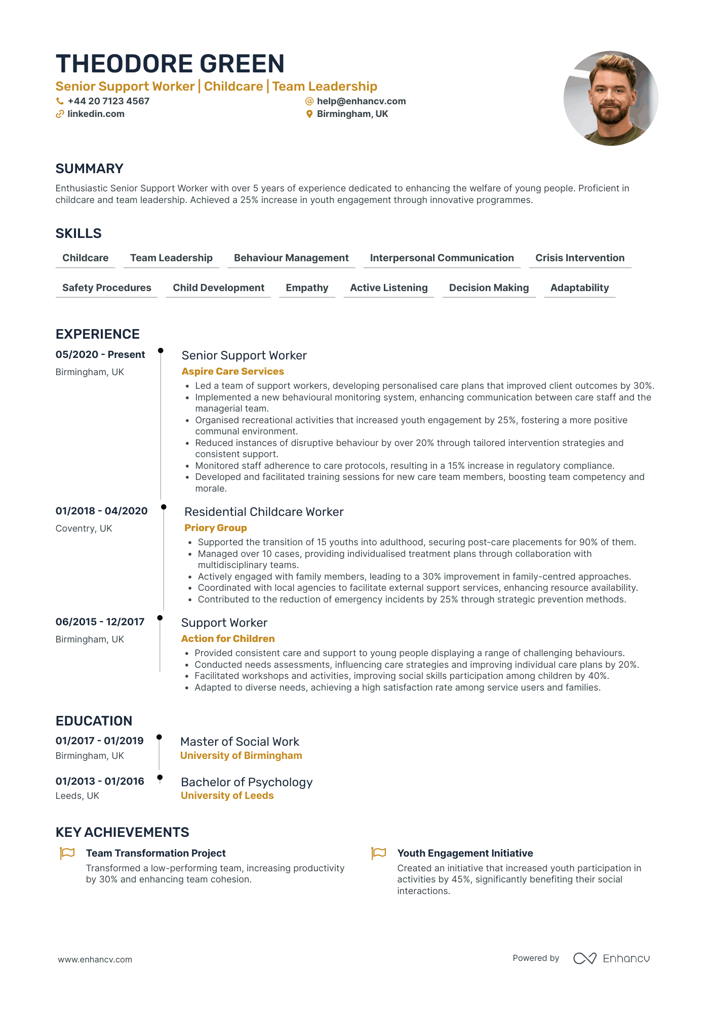 Support Worker CV Examples & Guide for 2025